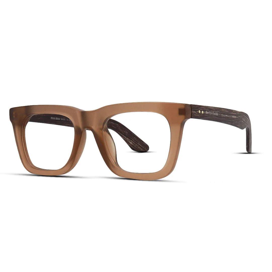Thick Square Matte Finish Men’s Eyeglasses – OPTILOOK