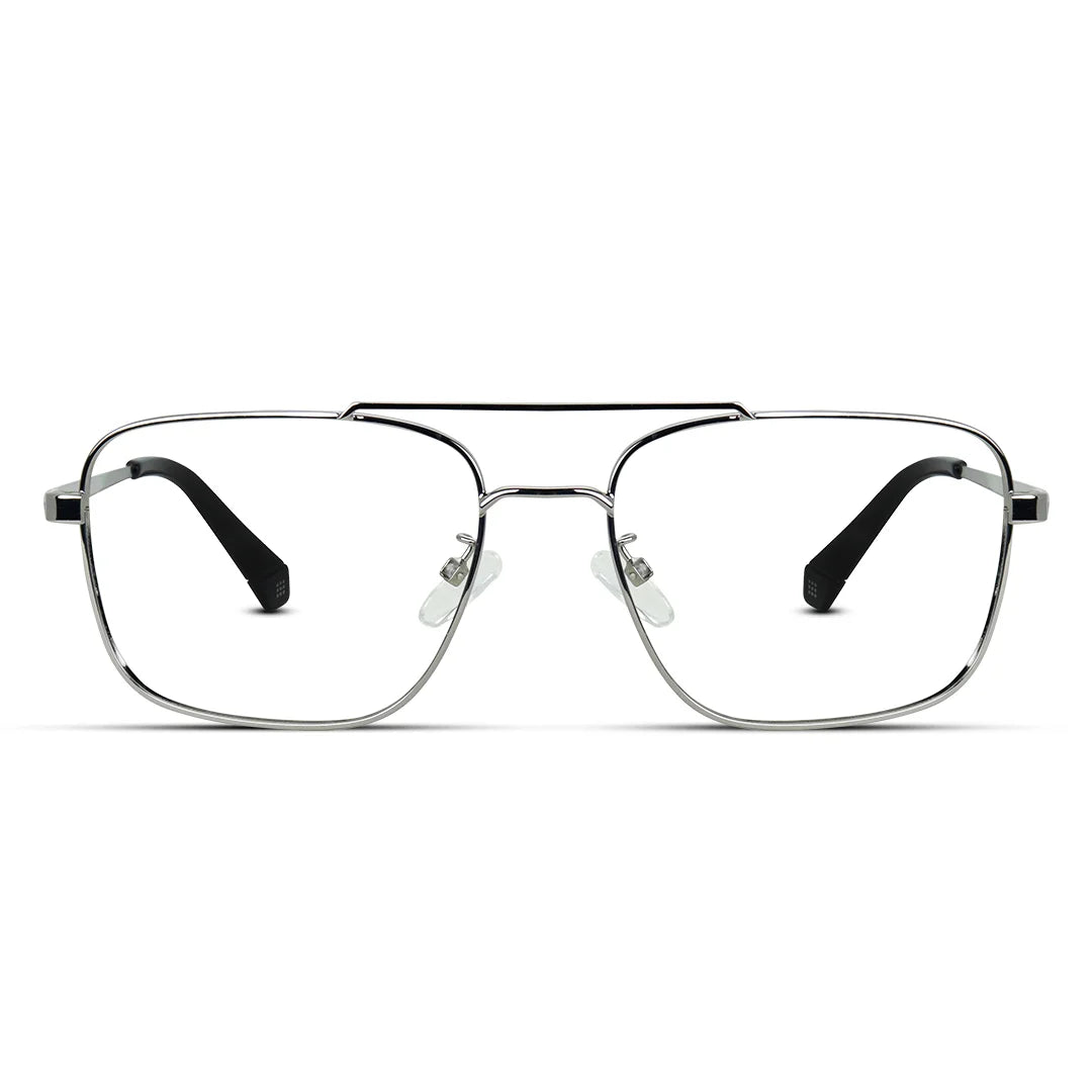Rectangle Metal Aviator Eyeglasses For Men Optilook